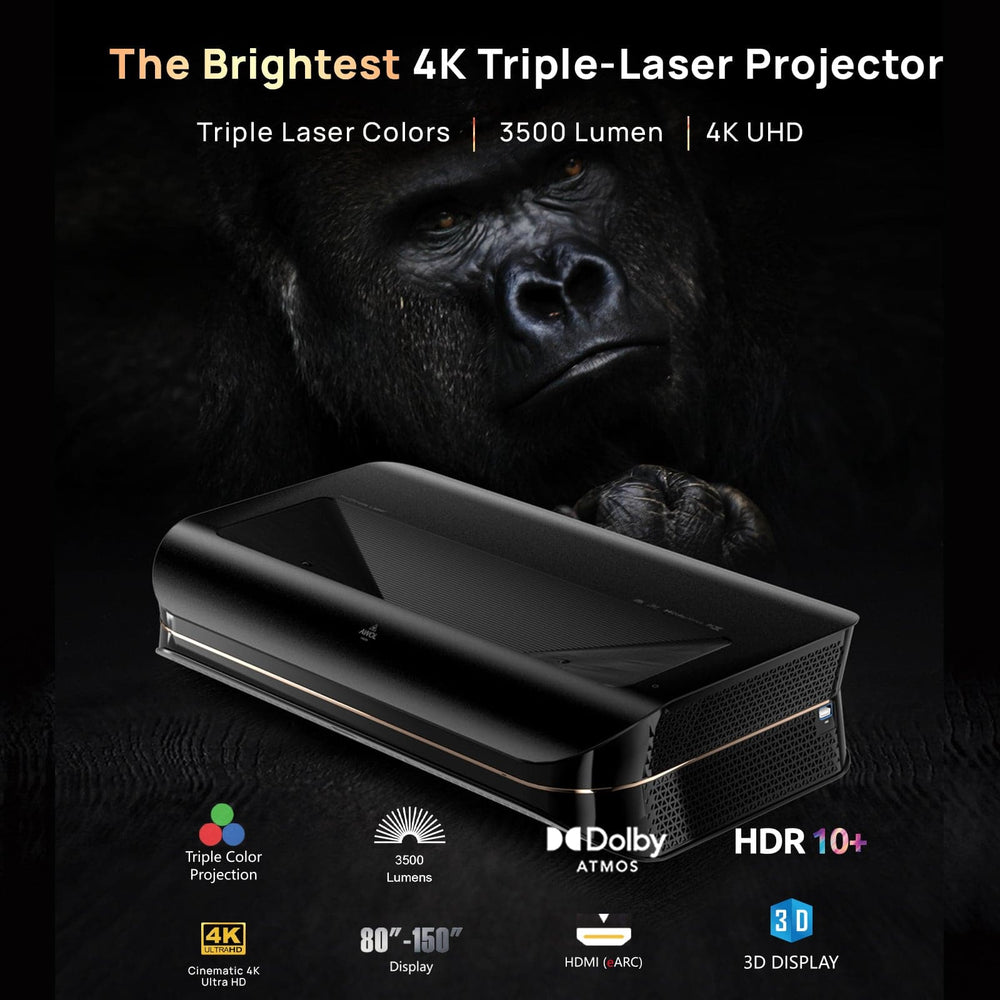 Awol Vision 100''-150'' 4K 3D Triple Laser TV LTV-3512C