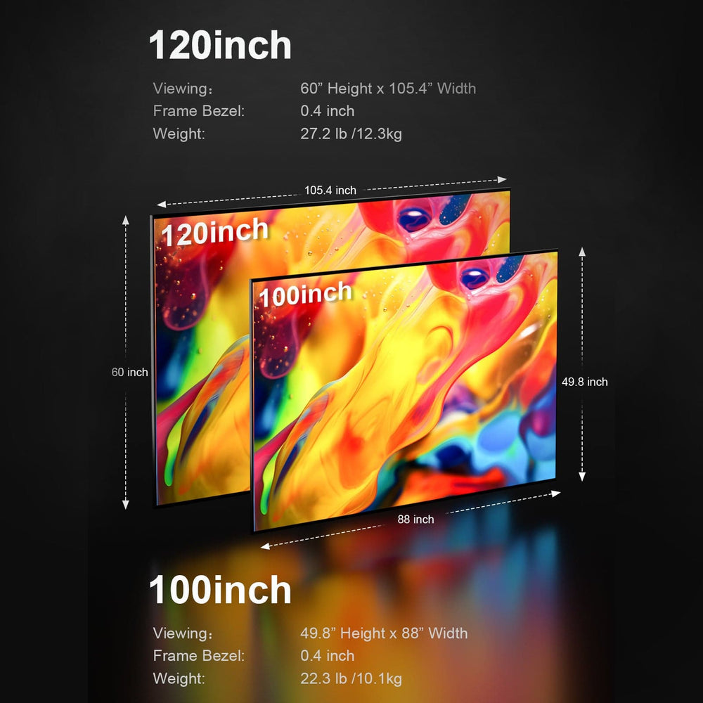 100-180 inch Matte White Projector Screen