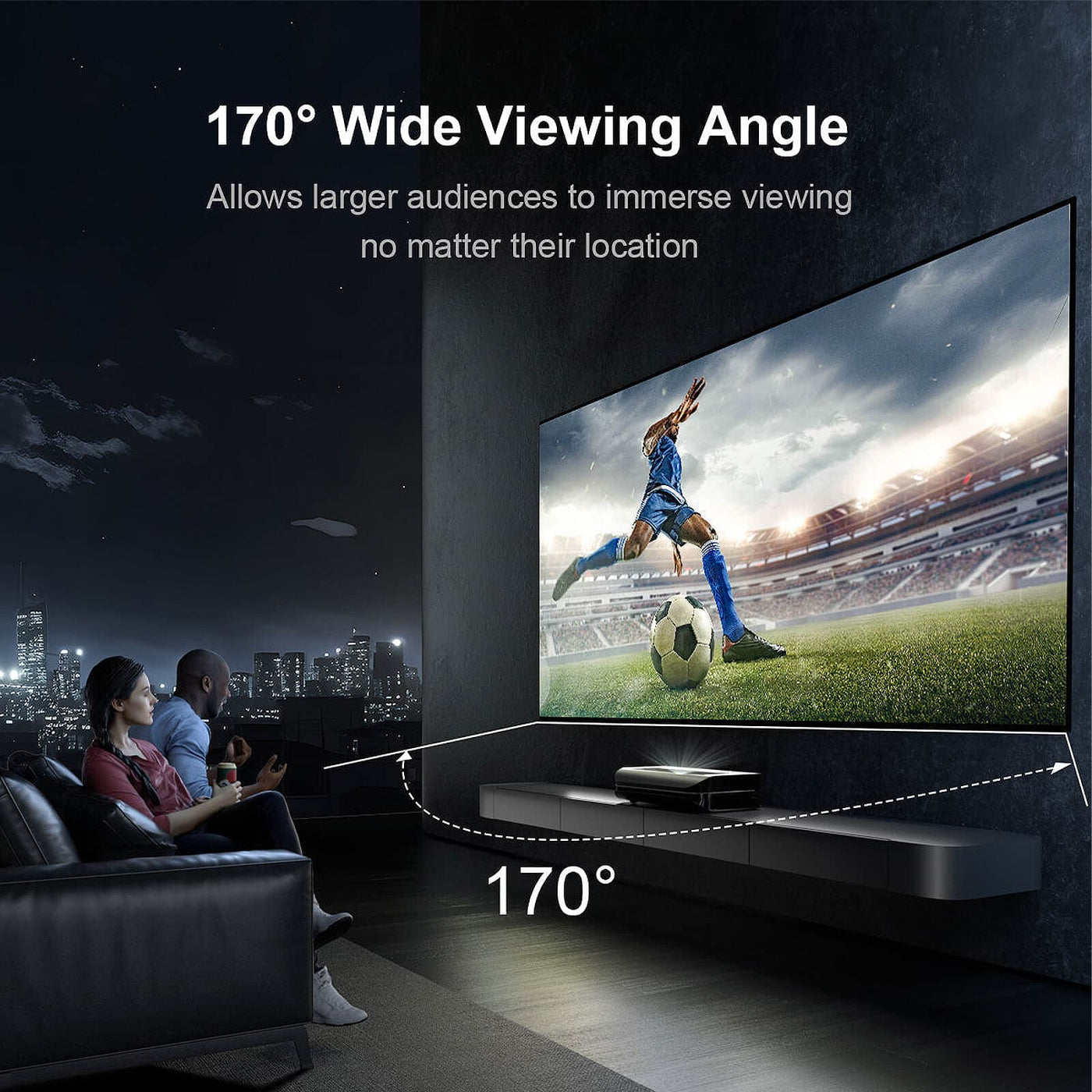 100-200 inch Matte White Projector Screen
