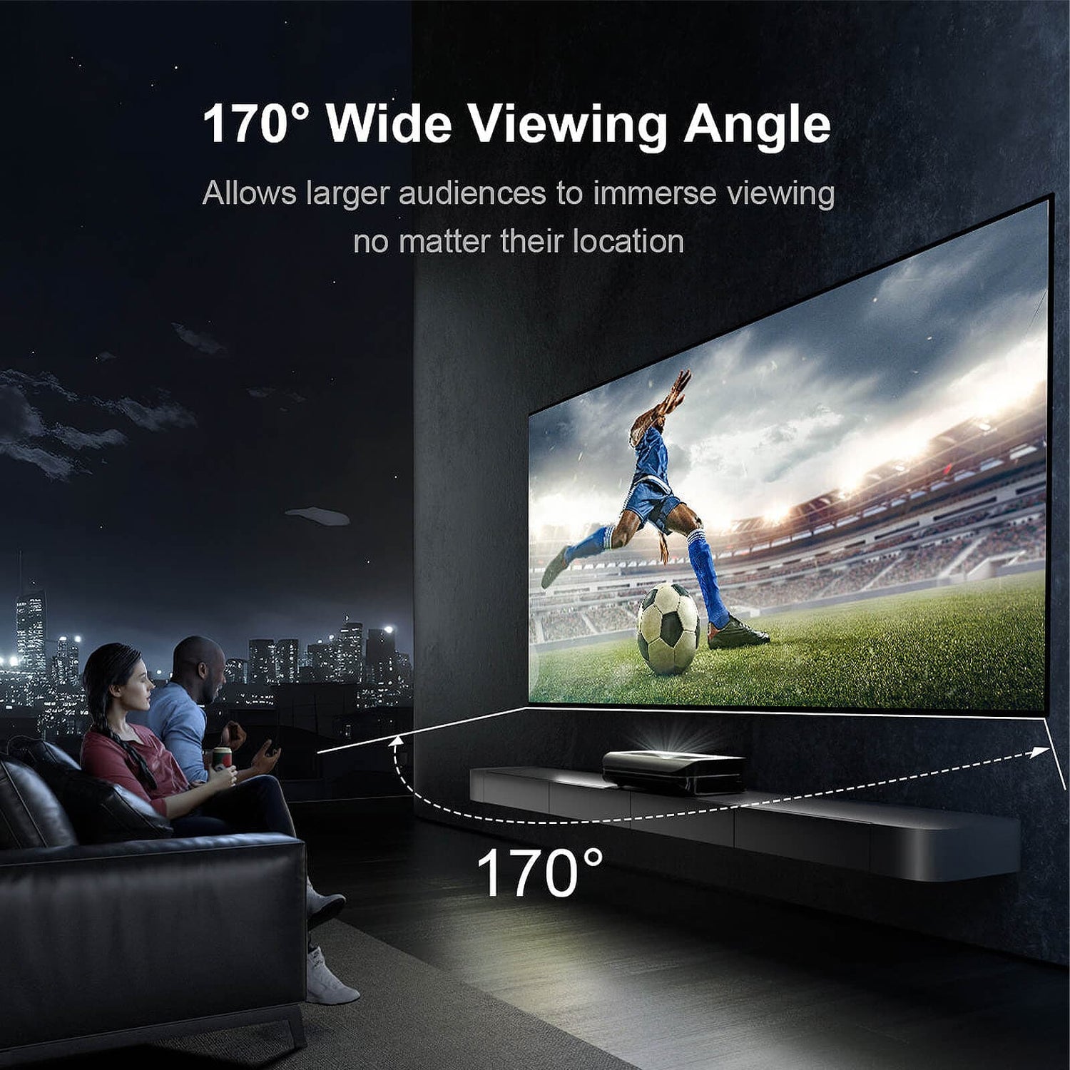 100-180 inch Matte White Projector Screen