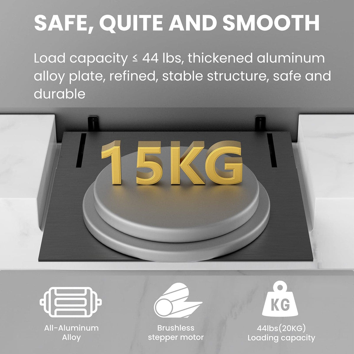 Motorized Slider Tray (Auto Extendable Shelf) 120 or 150 inch