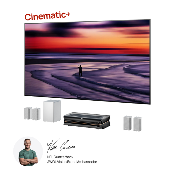 LTV-3000 Pro Bundle | 100-132" Wall Mount Cinematic ALR Screen