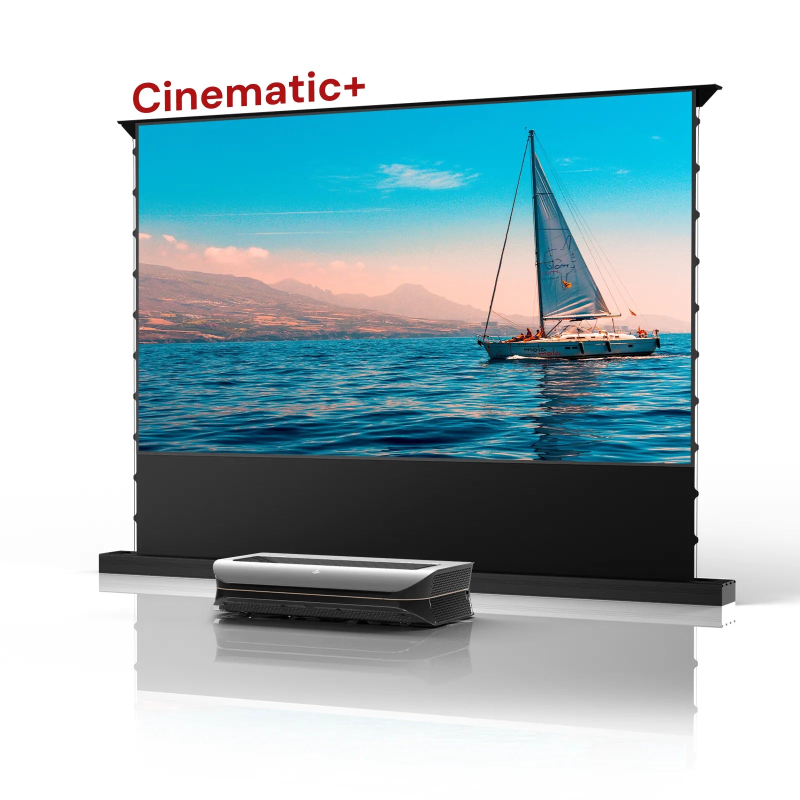 LTV-3500 Pro Bundle | 100-120" Floor Rising Projector Screen