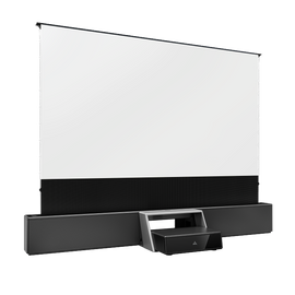 Cinematic+ ALR Motorized Floor-Rising Projector Screen | 100″–130″