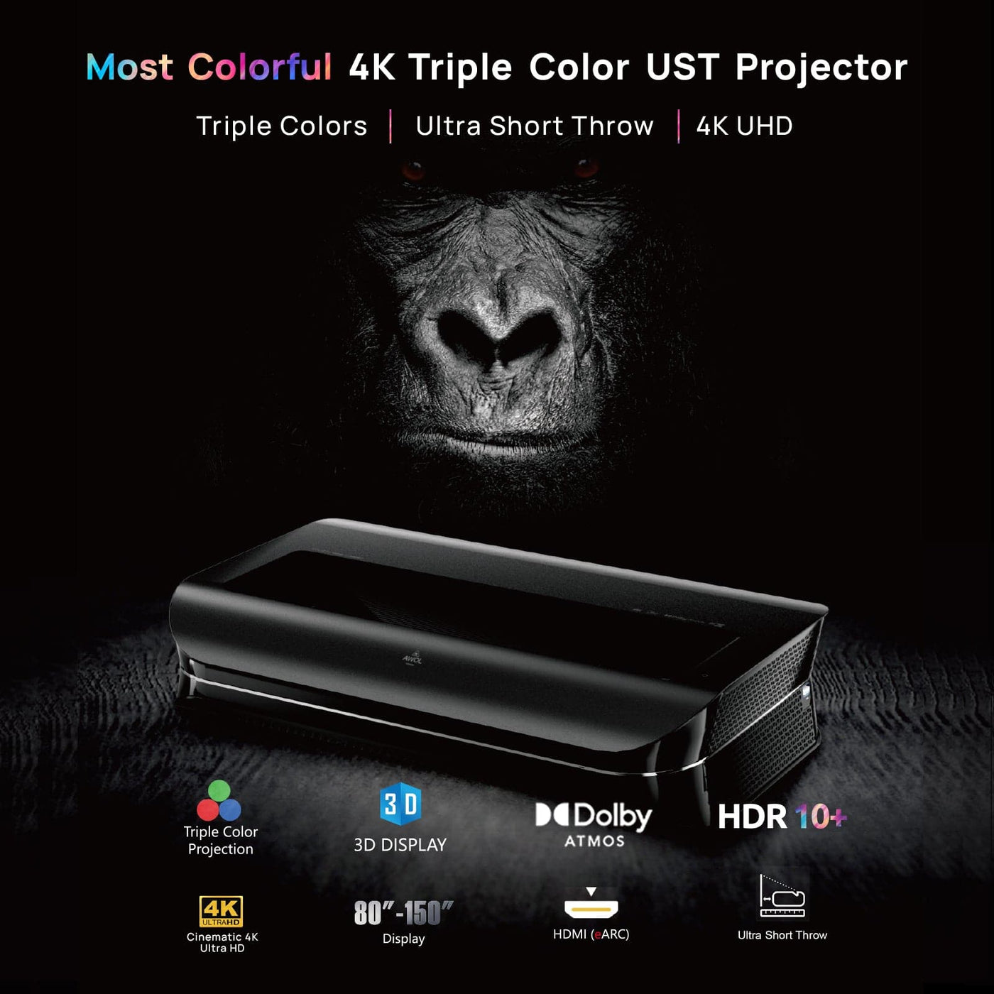 LTV-2500 Dolby Atmos Projector | 4K Tri-Chroma Laser - AWOL Vision